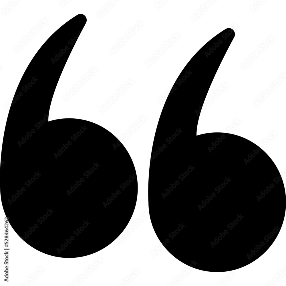 Quotation marks Isolated Vector Icon Stock Vector | Adobe Stock