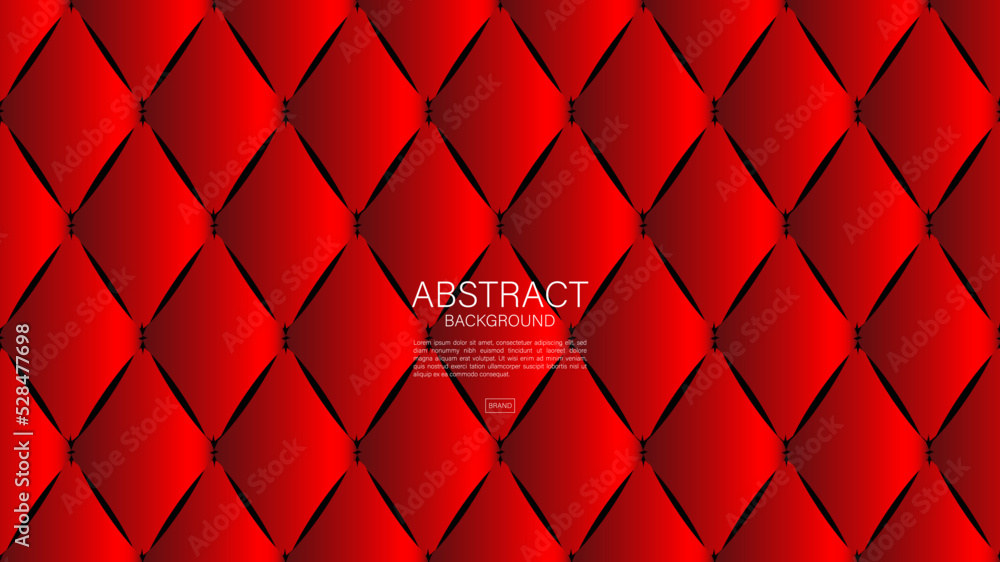 Red abstract background, polygon vector, Geometric vector, Minimal ...