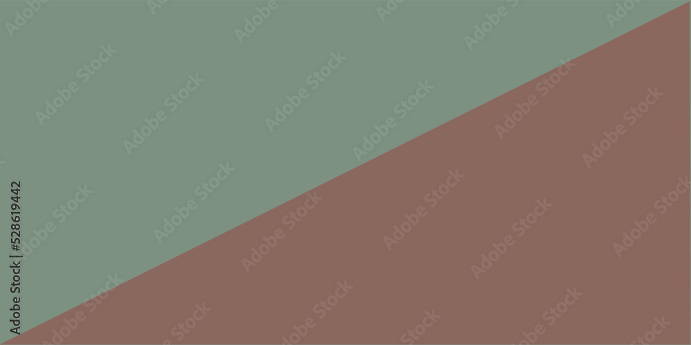 Green, brown background, colored paper geometrically divides into zones ...