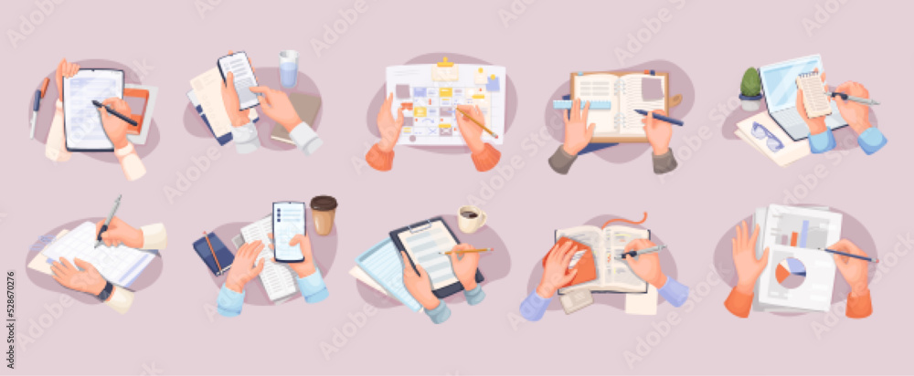 Work with schedule and documents, plan to organize business tasks ...