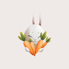 Happy Easter Farmer Rabbit Free Stock Photo - Public Domain Pictures