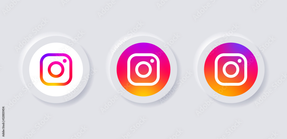 social media icons, instagram logo, instagram icon in modern circle ... social media icons, instagram logo, instagram icon in modern circle ...