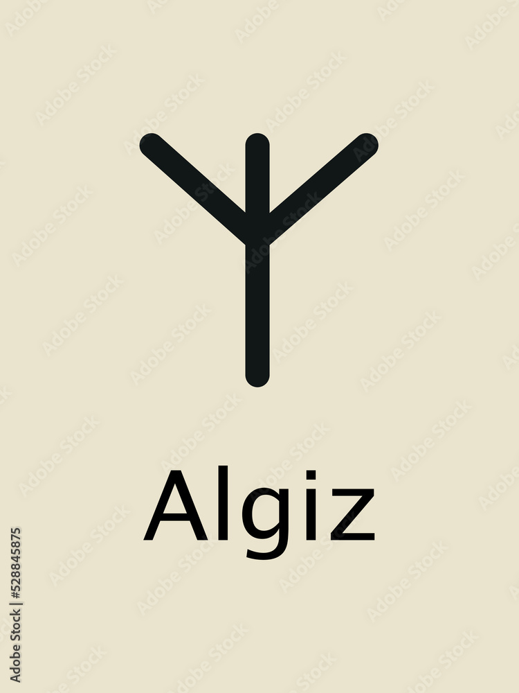 Algiz Rune. Complete collection of Rune alphabet, futhark. Writing ...