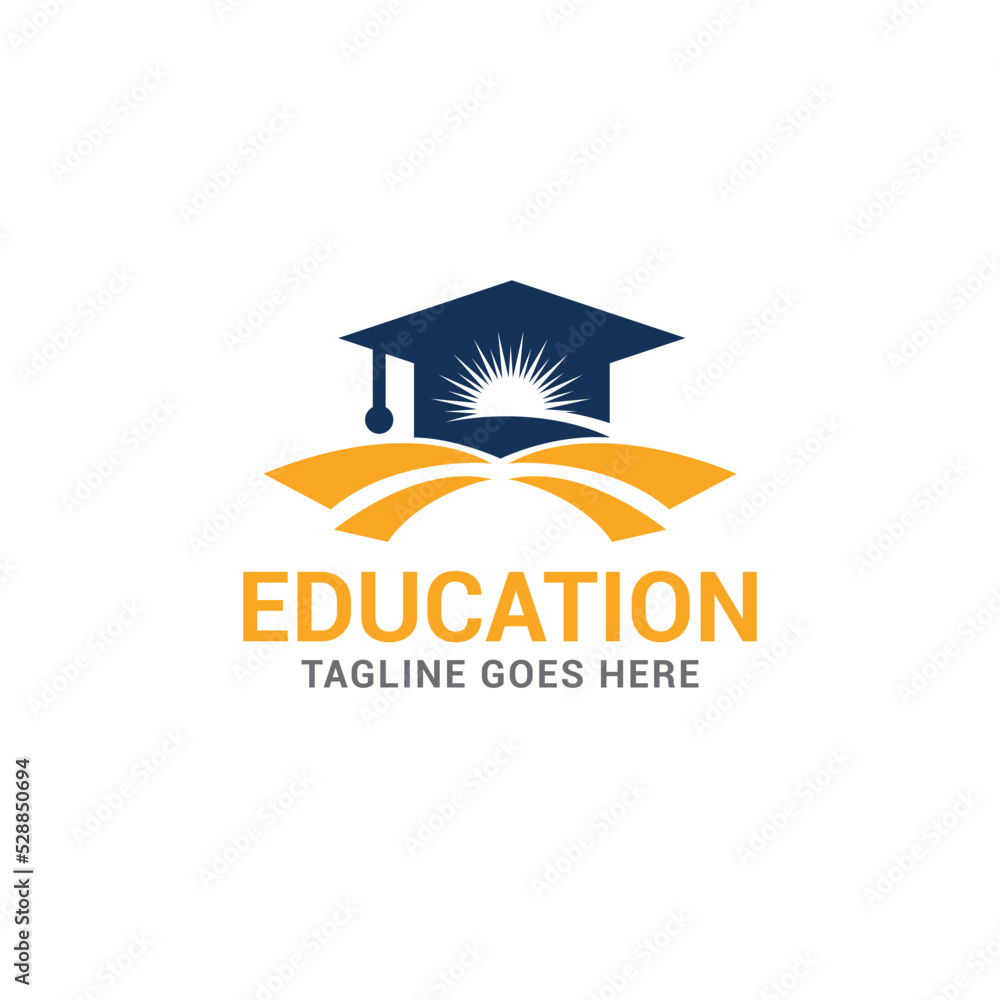 graduation logo Stock Vector | Adobe Stock