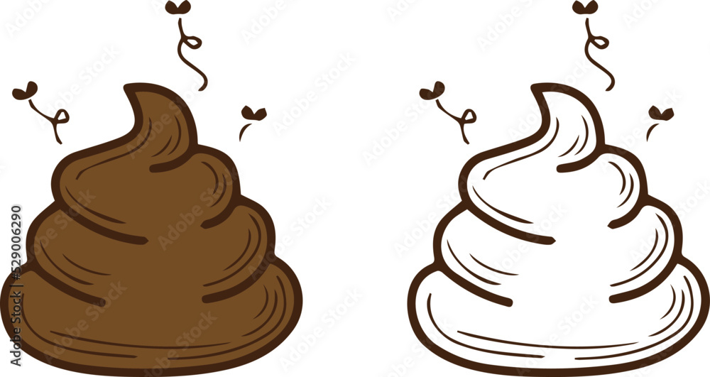 Shit icon emoji, symbol, emoji, illustration. Stock Vector | Adobe Stock