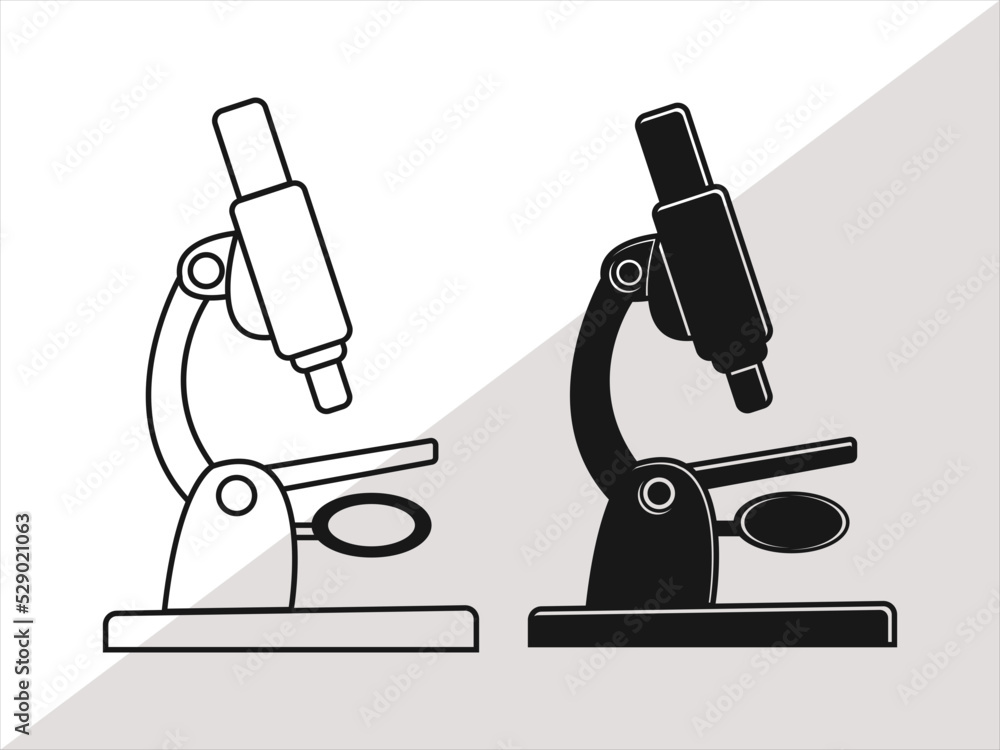 Image vectorielle Stock Microscope SVG Bundle, Microscope SVG ...