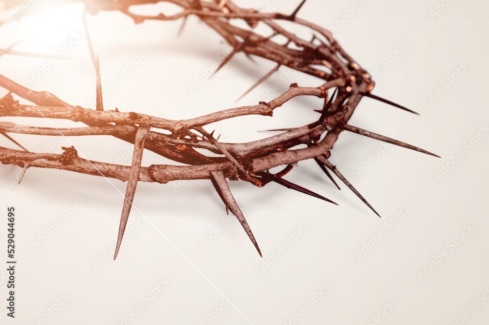 Crown of thorns symbolizing the sacrifice, suffering and resurrection ...