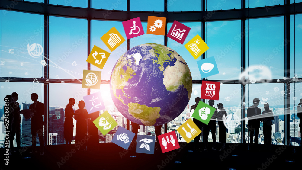 Environmental technology concept. Sustainable development goals. SDGs ...