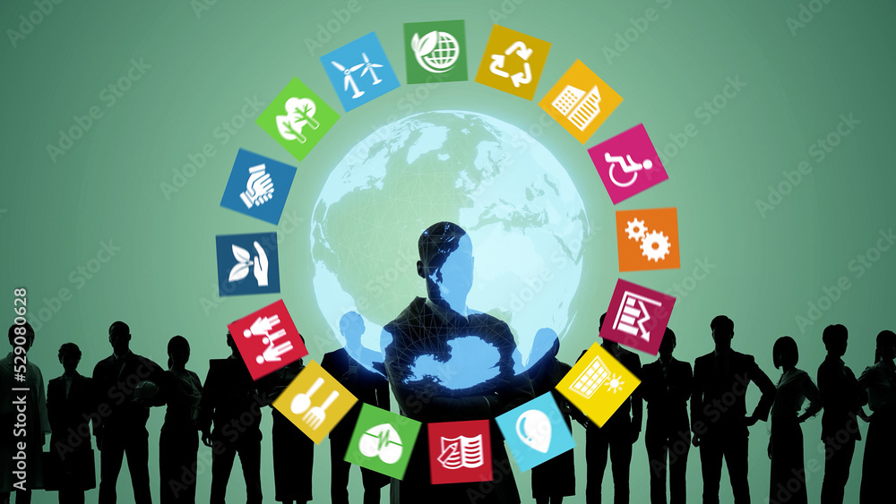 Environmental technology concept. Sustainable development goals. SDGs ...