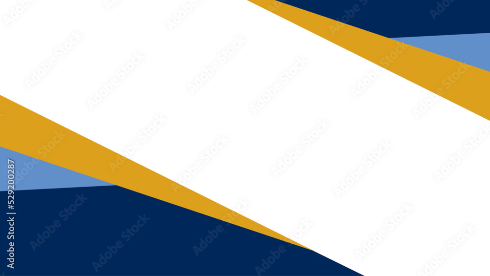 Blue, yellow and white color. Diagonal frame. Suitable for social media ...