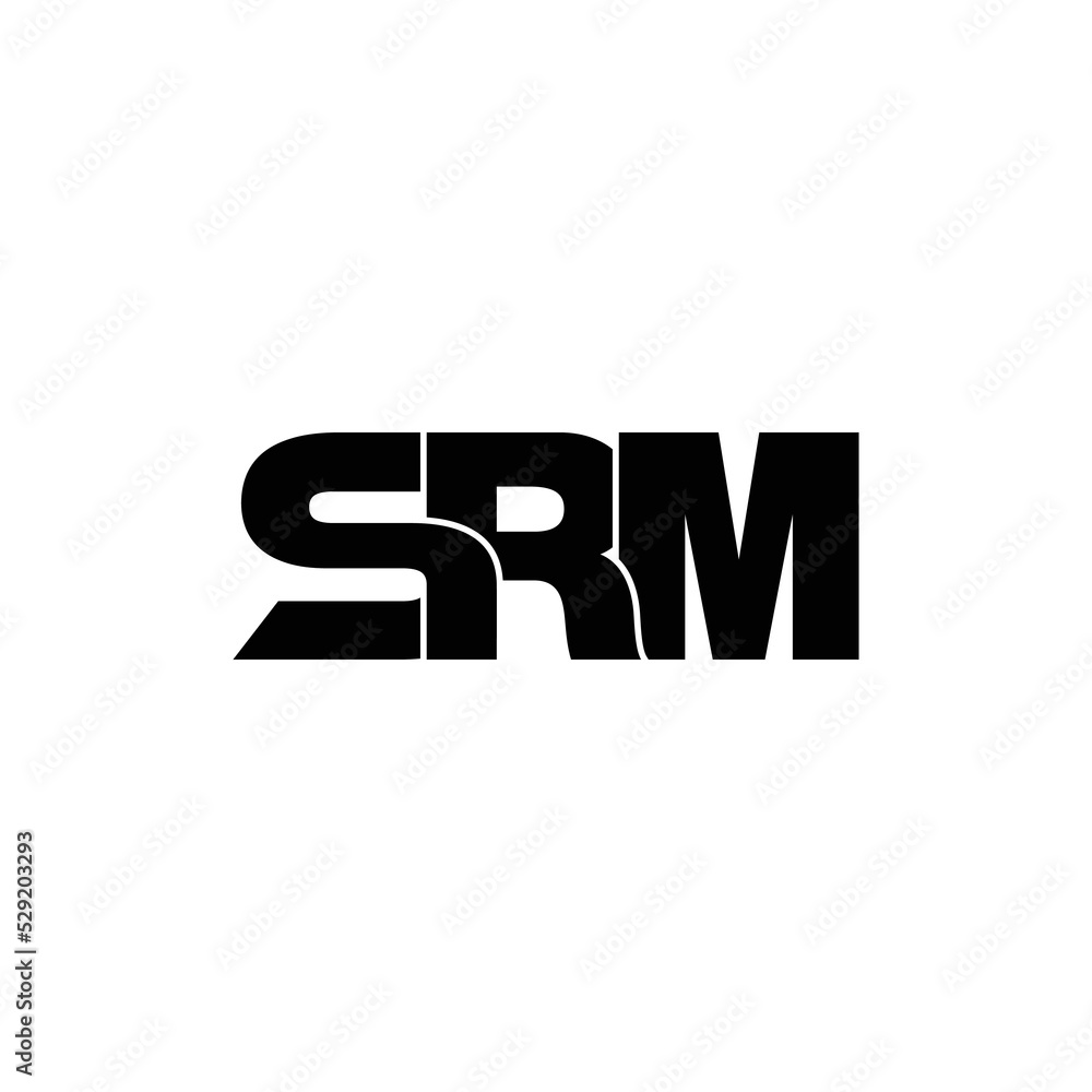 SRM letter monogram logo design vector Stock Vector | Adobe Stock