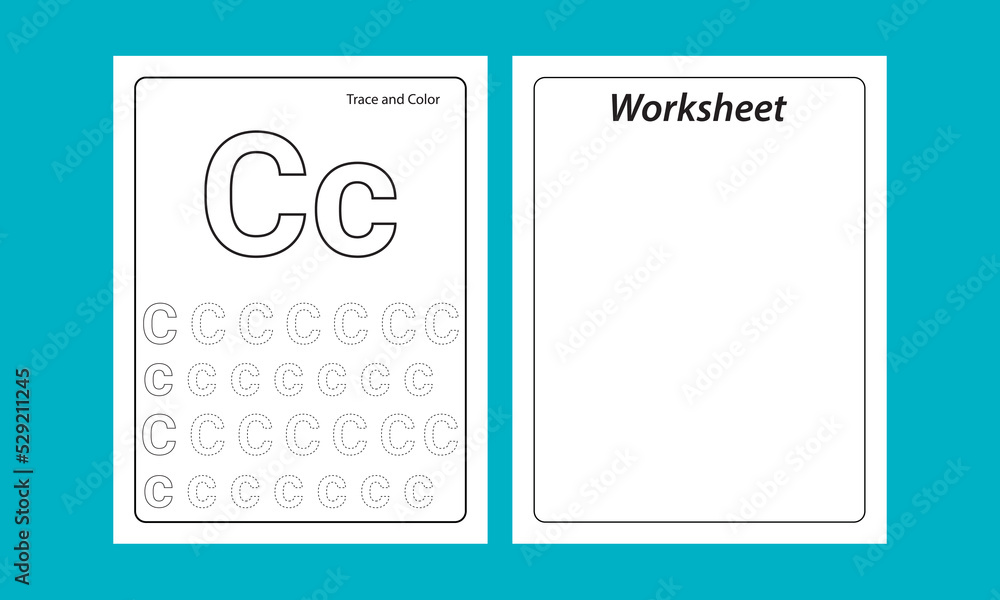 Alphabet letters tracing worksheet. Basic writing practice for ...