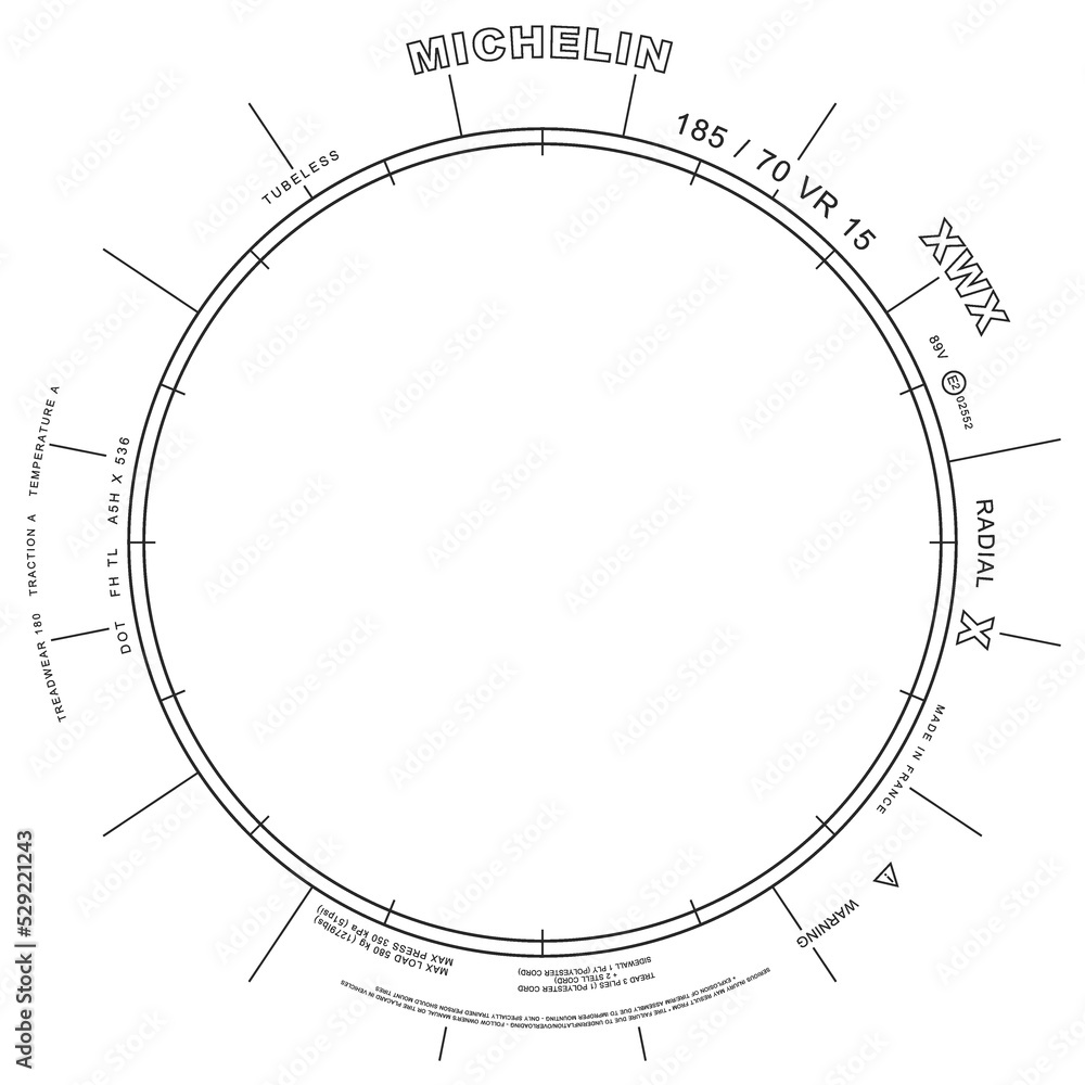 michelin xwx tire sidewall bumpmap texture Stock Illustration | Adobe Stock