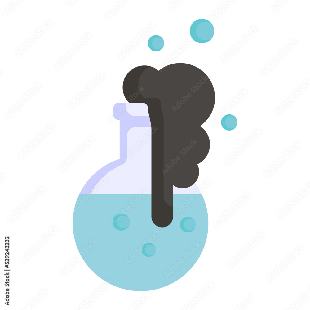 Lab Experiment failure vector color icon design, Biochemistry symbol ...