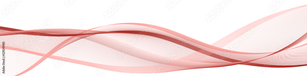 Abstract swirl wave swoosh, undulate dynamic sound wave. Red pale color ...
