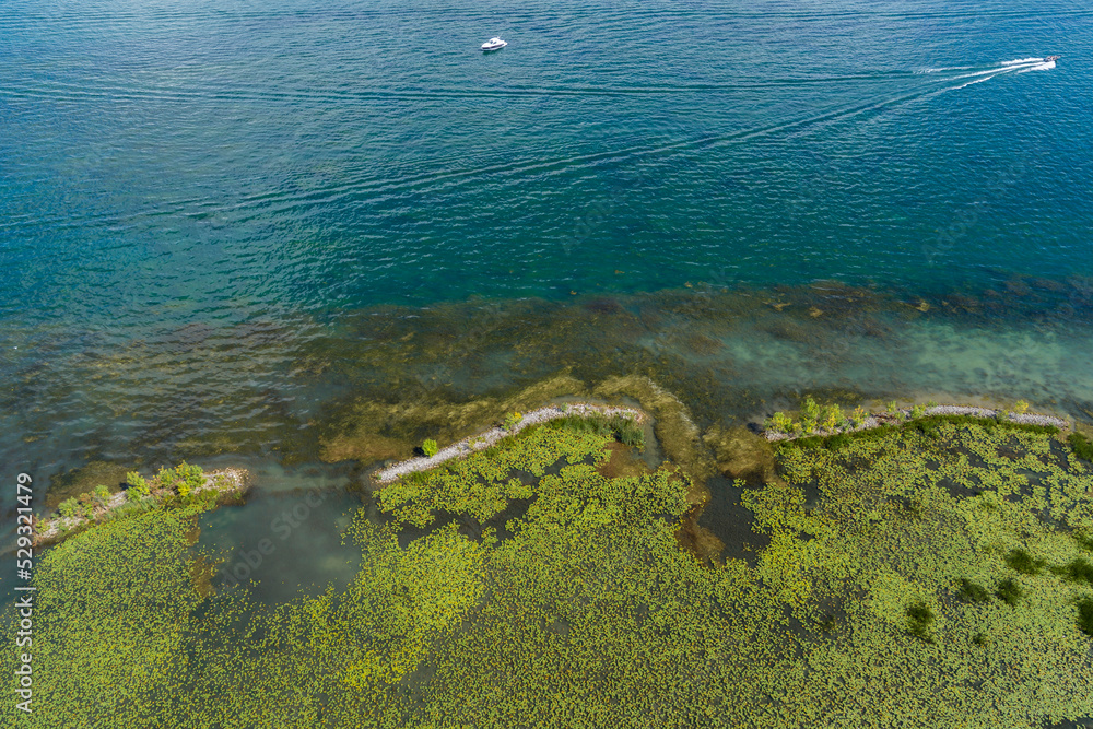 Restored Marsh by Using Barriers, Beaver Island State Park, New York ...