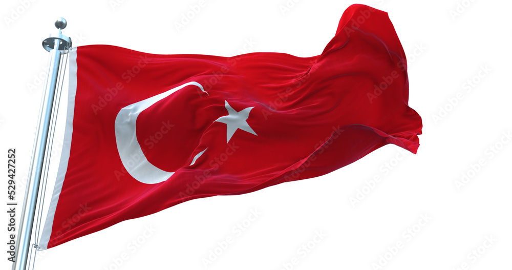Turkey. flag on transparent background 4k Stock Illustration | Adobe Stock