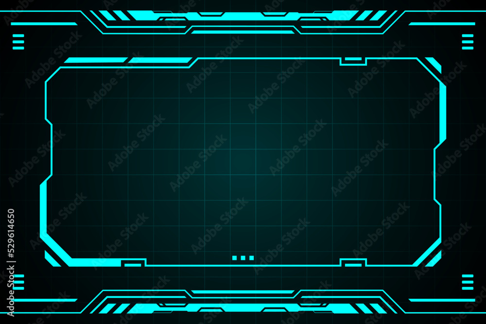 เวกเตอร์ Stock Blue control panel abstract modern technology futuristic ...
