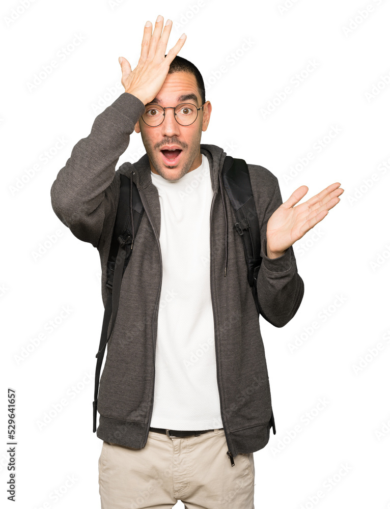 Stock-Foto „Concerned student who made a mistake“ | Adobe Stock