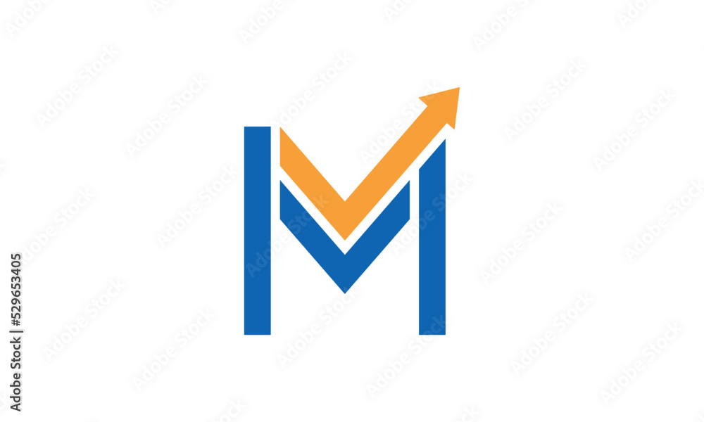 letter M trade marketing logo design vector Stock Vector | Adobe Stock