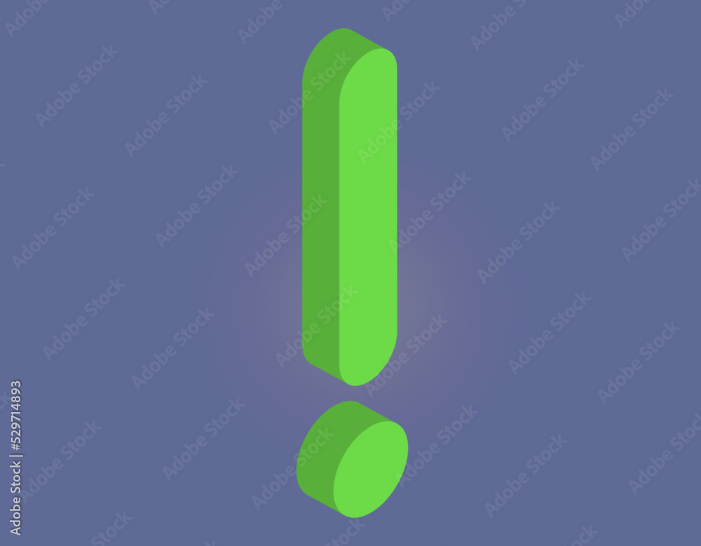 Exclamation mark exclamation point sign or warning and attention icon ...