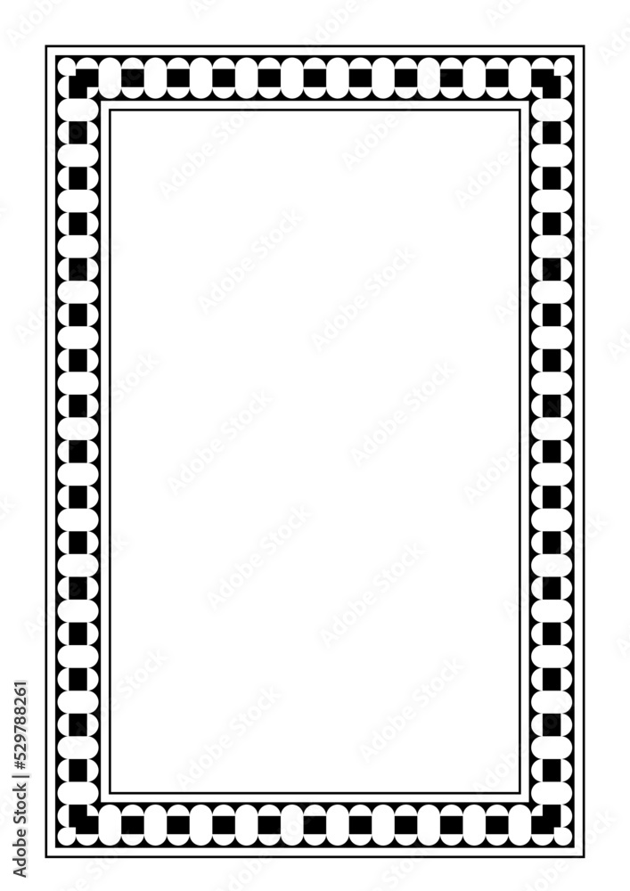 Vector Page border A4 design for project. Stock Vector | Adobe Stock