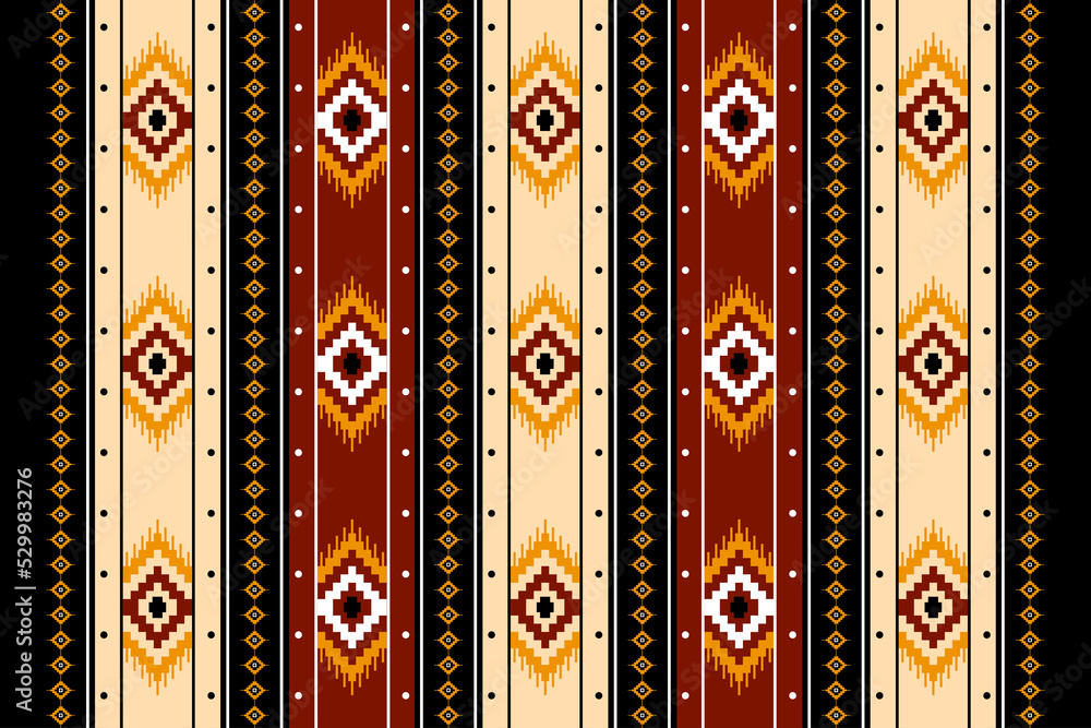 Geometric ethnic oriental seamless pattern traditional Design for ...