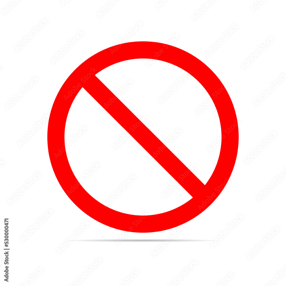 vector stop icons.prohibited passage.stop sign icon.no entry sign on ...