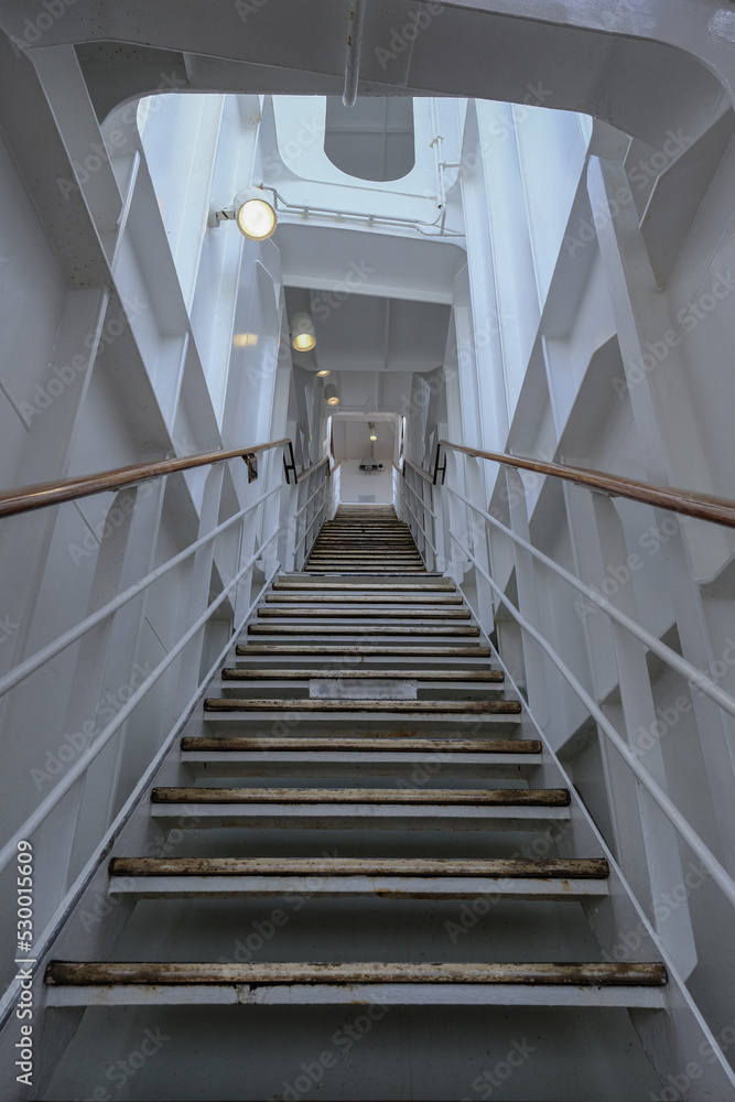 Most popular steel staircase with railing in superstructure of ...