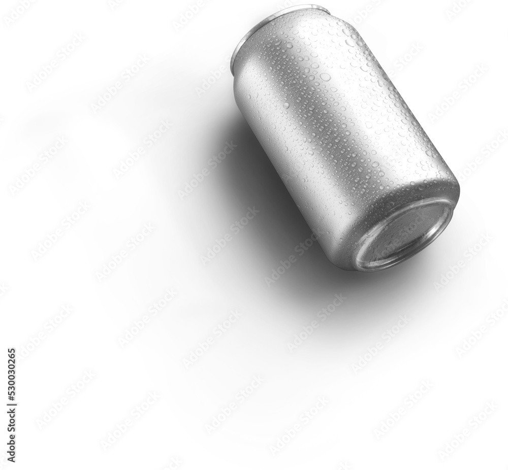 Mockup of an aluminum can 0.330, png, metal bottle with drops for soda ...