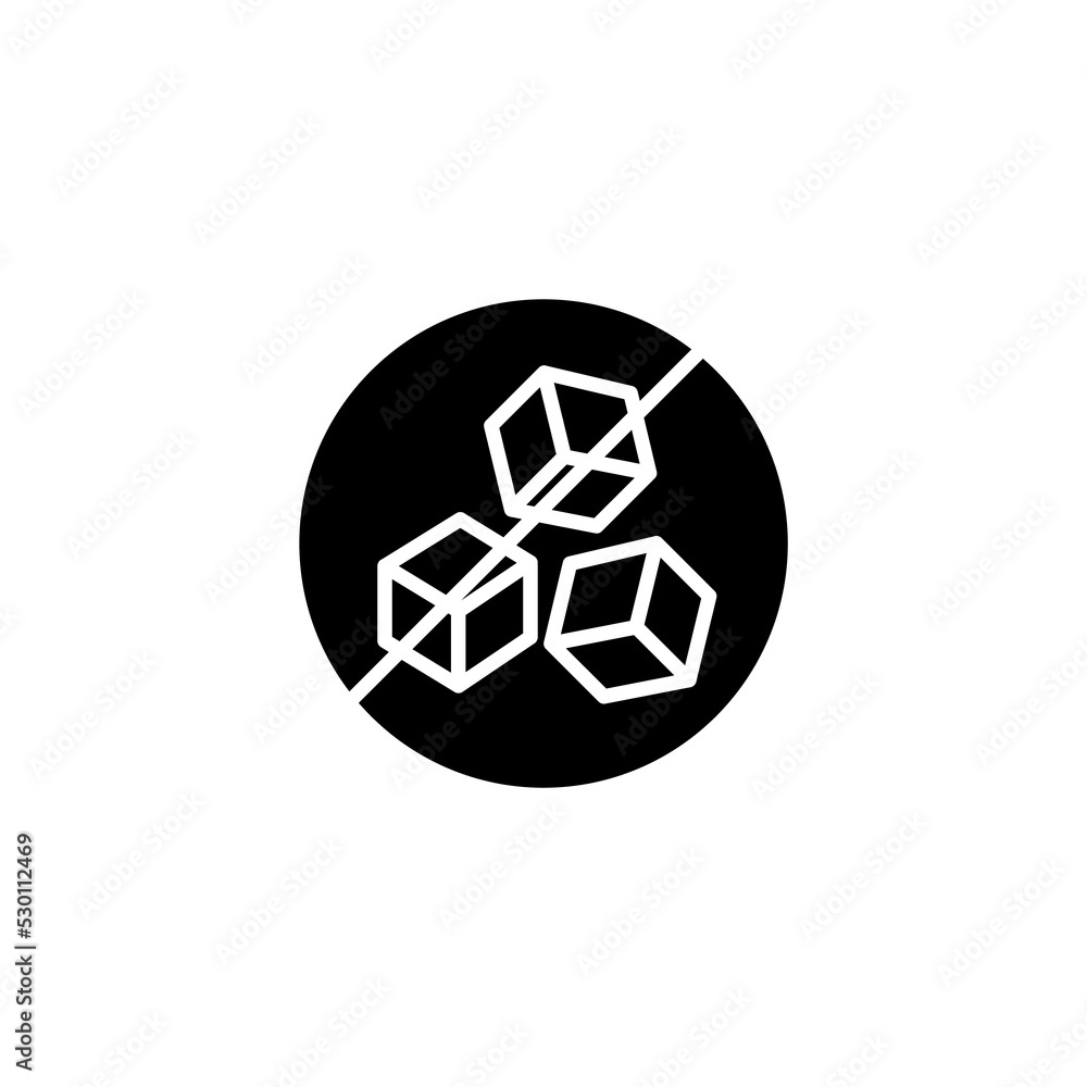 No Sugar free line icon. Simple element illustration. No Sugar free ...