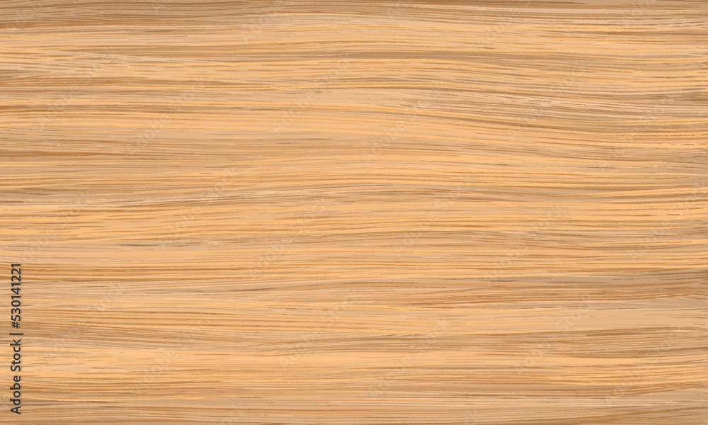 Uniform light wood texture with horizontal veins. Vector wooden ...