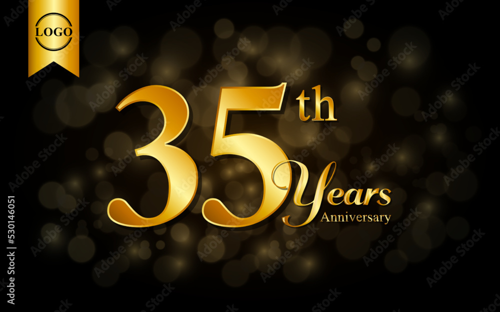 35th anniversary template design. for booklet, leaflet, magazine ...