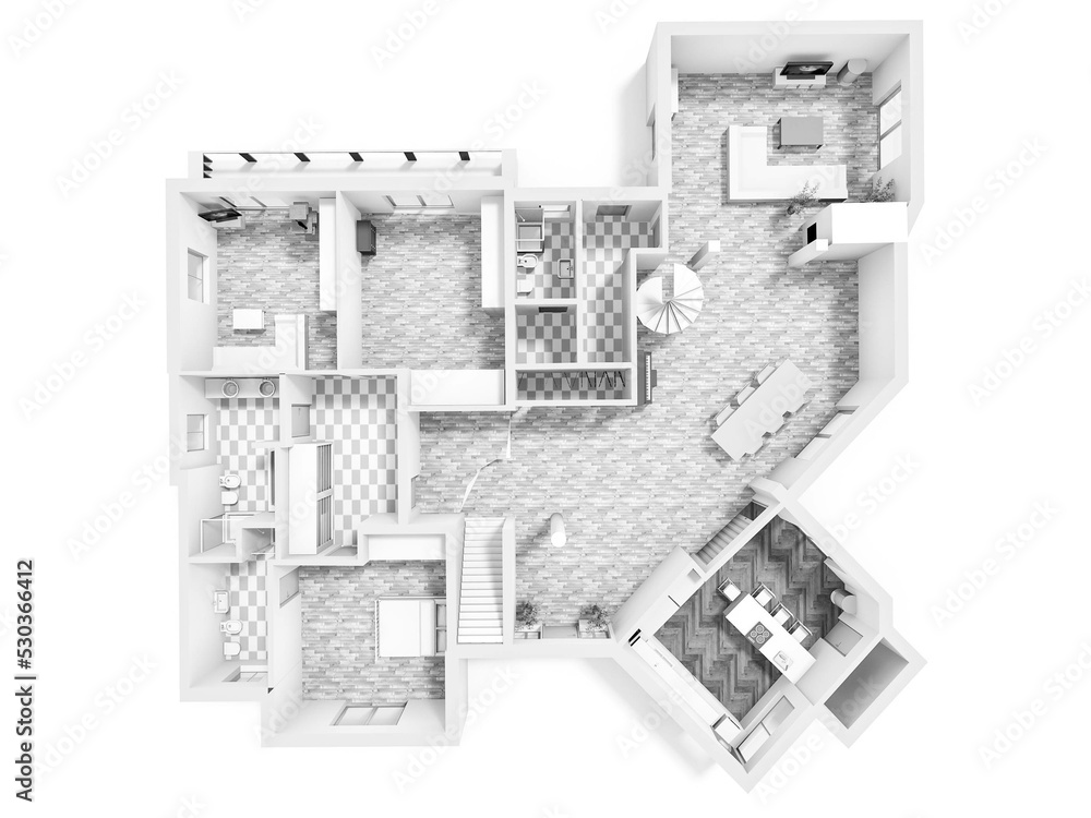 2d floor plan illustration. 3d Floor plan. Floorplans. Home floor plan ...