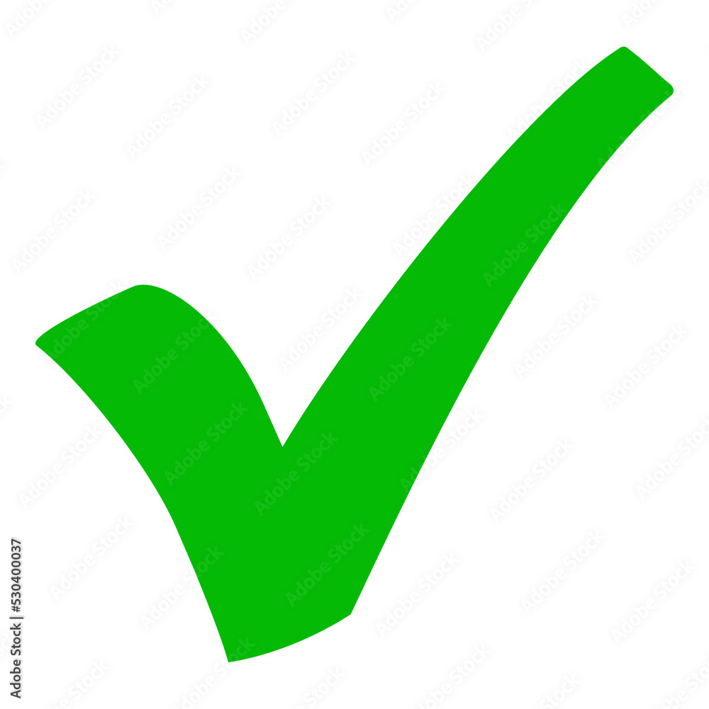 Símbolo checkmark. Icono check mark aislado Stock Illustration | Adobe ...