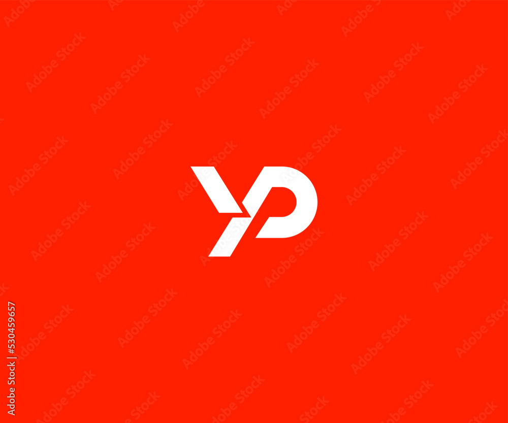 Modern YP Monogram Logo Minimalist Brand Identity Design Stock Vector ...