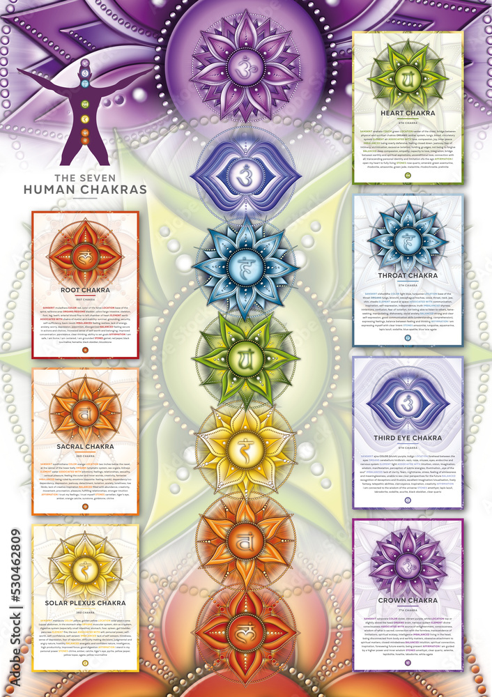 Chakra guide with detailed information on each energy center: Root ...