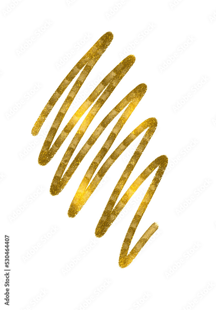 Gold glitter brush stroke Stock Illustration | Adobe Stock