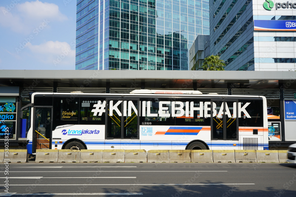 Jakarta, Indonesia - June, 2022 : TransJakarta (often erroneously ...