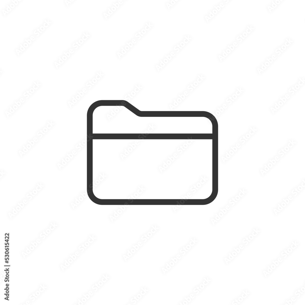 Folder icon. Document symbol modern, simple, vector, icon for website ...