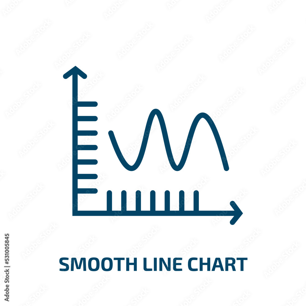 Image vectorielle Stock smooth line chart icon from business collection ...