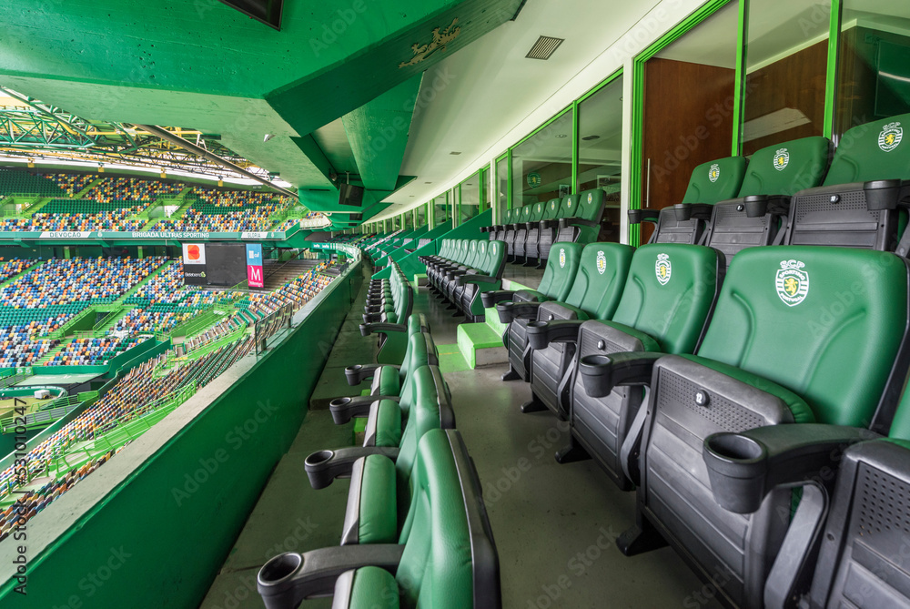 VIP tribune at Jose Alvalade stadium - the official arena of FC ...