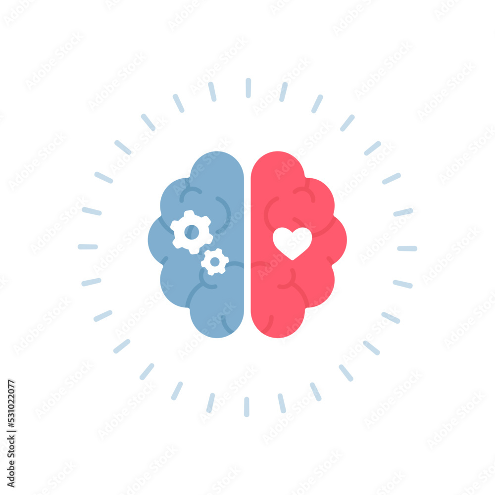 Mental health, eq and emotional regulation concept. Vector flat design ...
