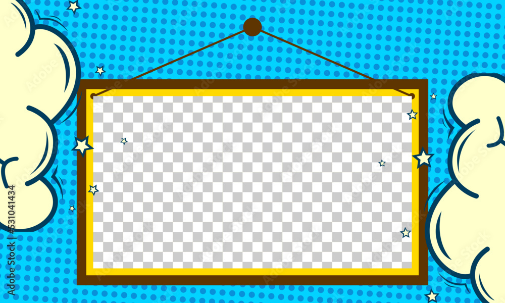 cartoon comic sign board background template Stock Vector | Adobe Stock