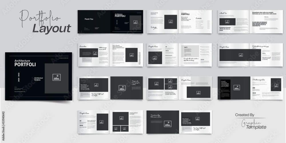 Architecture Portfolio Template Design Multipurpose Portfolio Template ...