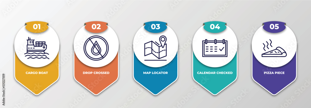 infographic template with thin line icons. infographic for ultimate ...