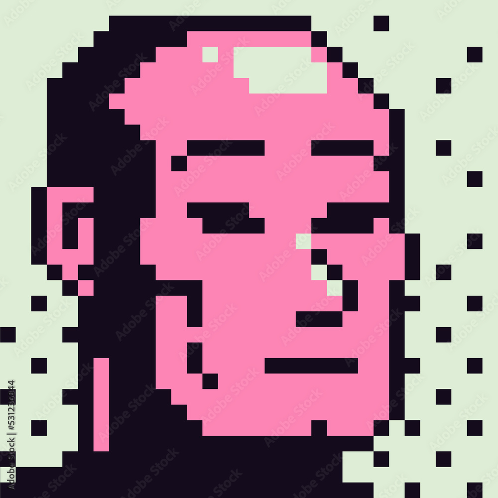 Pixel art avatar profile man character. 80s video game sprites. Male ...