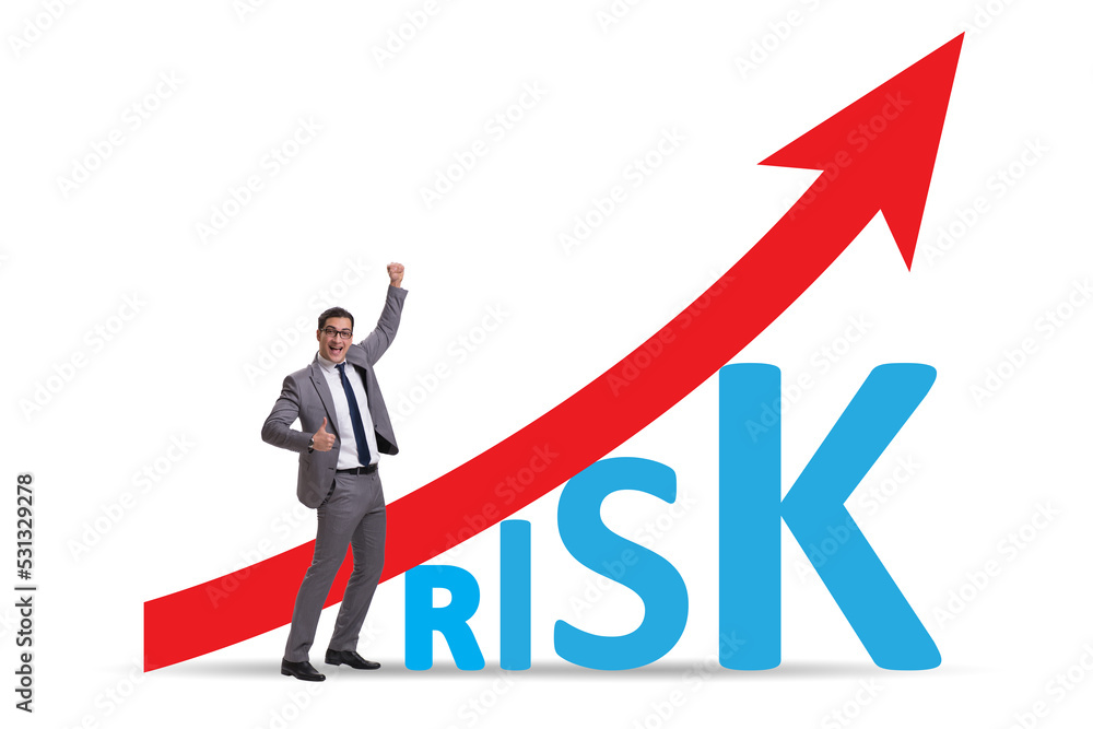Risk increase concept in management Stock Photo | Adobe Stock