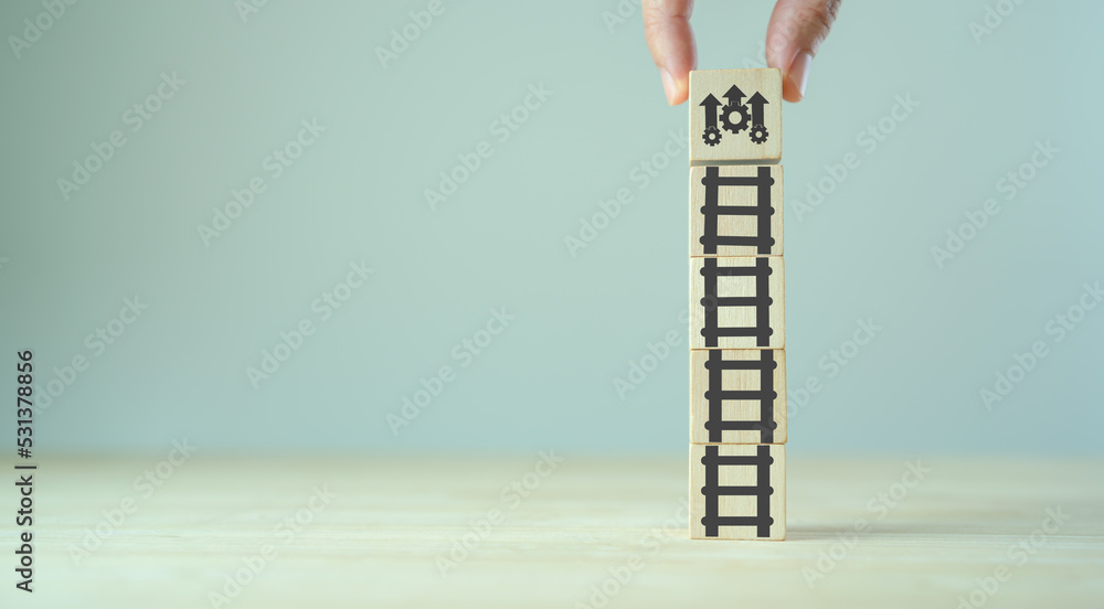 Operational excellence, efficiency concept. Business target, process ...