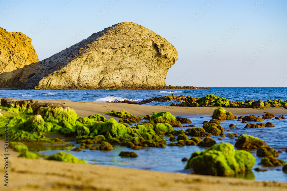 Monsul beach, Park Cabo de Gata in Spain Stock Photo | Adobe Stock